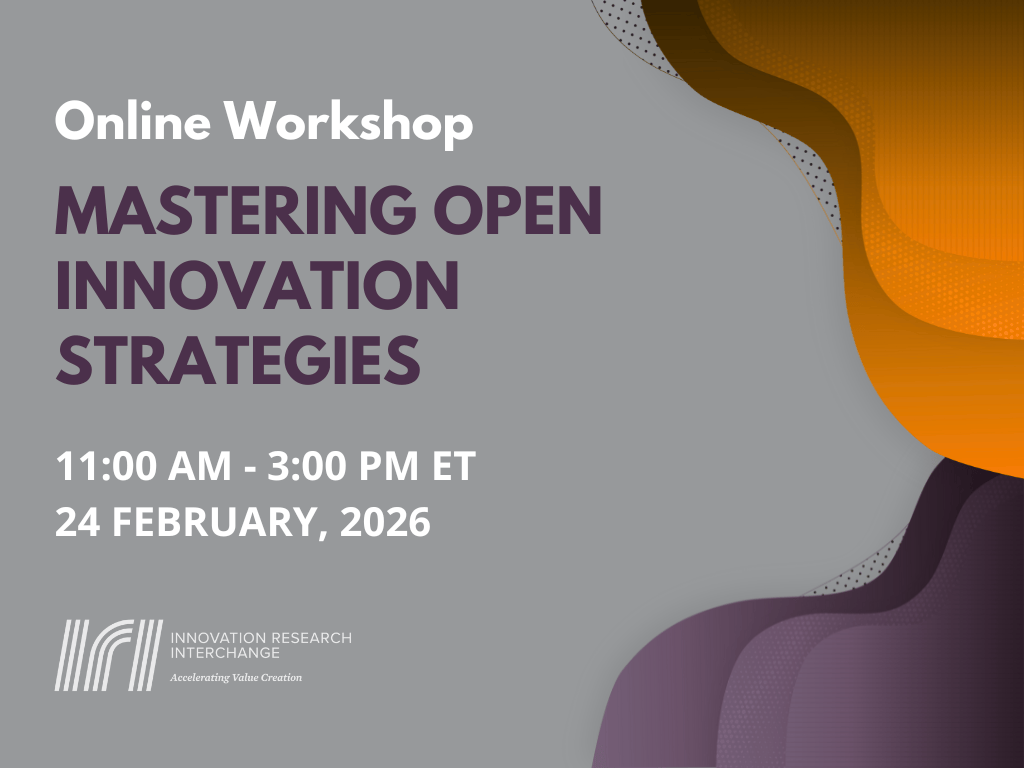 Workshop: Mastering Open Innovation Strategies - Innovation Research ...